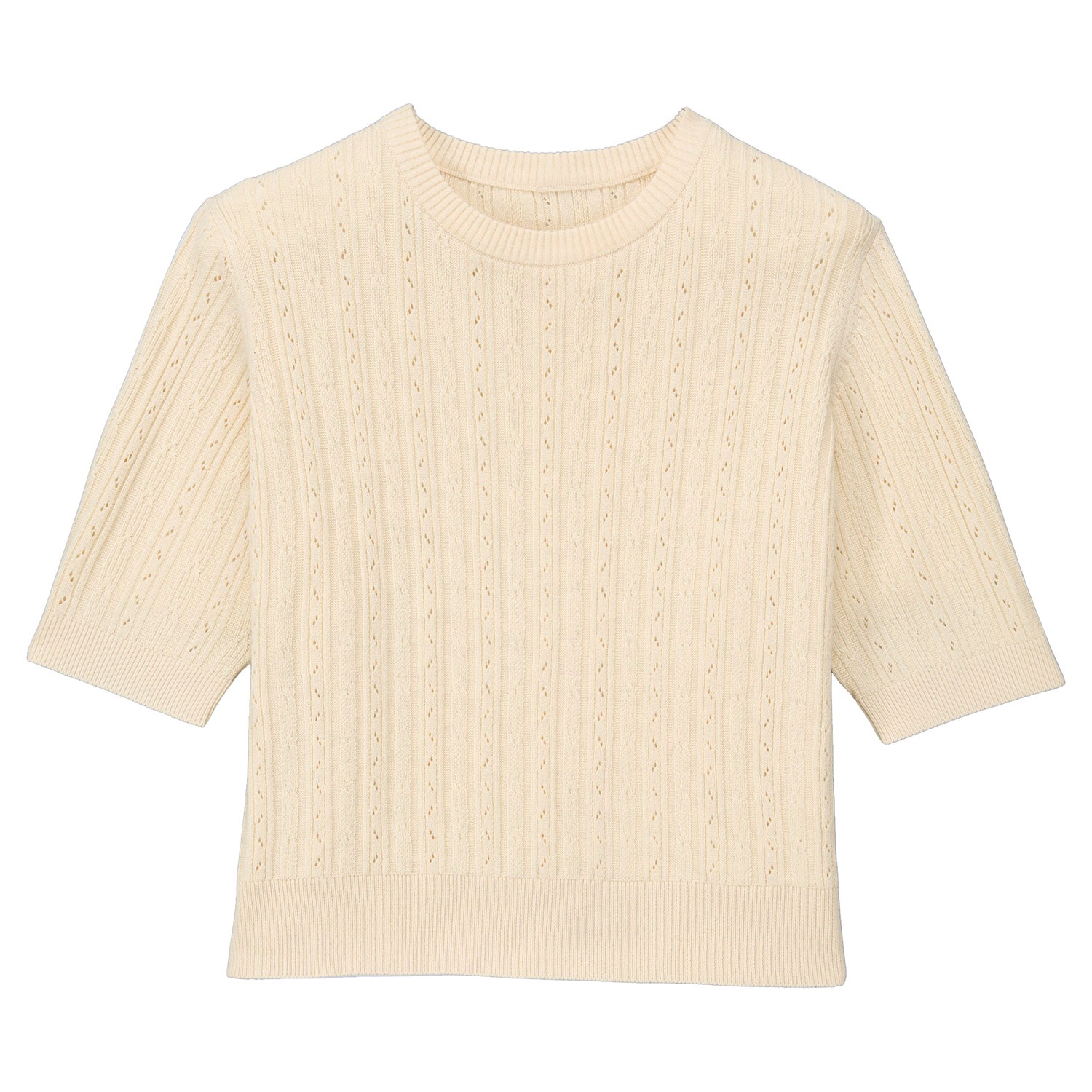 UP2FASHION WOMEN Damen Strickpullover kurzarm, Creme, S | ALDI SÜD