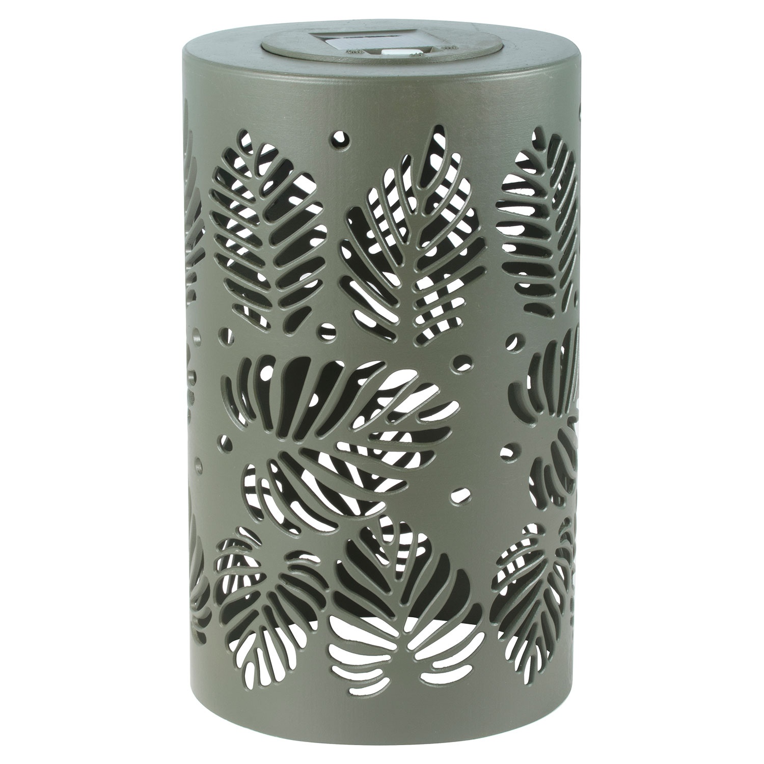 BELAVI Solar-Dekoleuchte Shadow, zylinderförmig, grün | ALDI SÜD