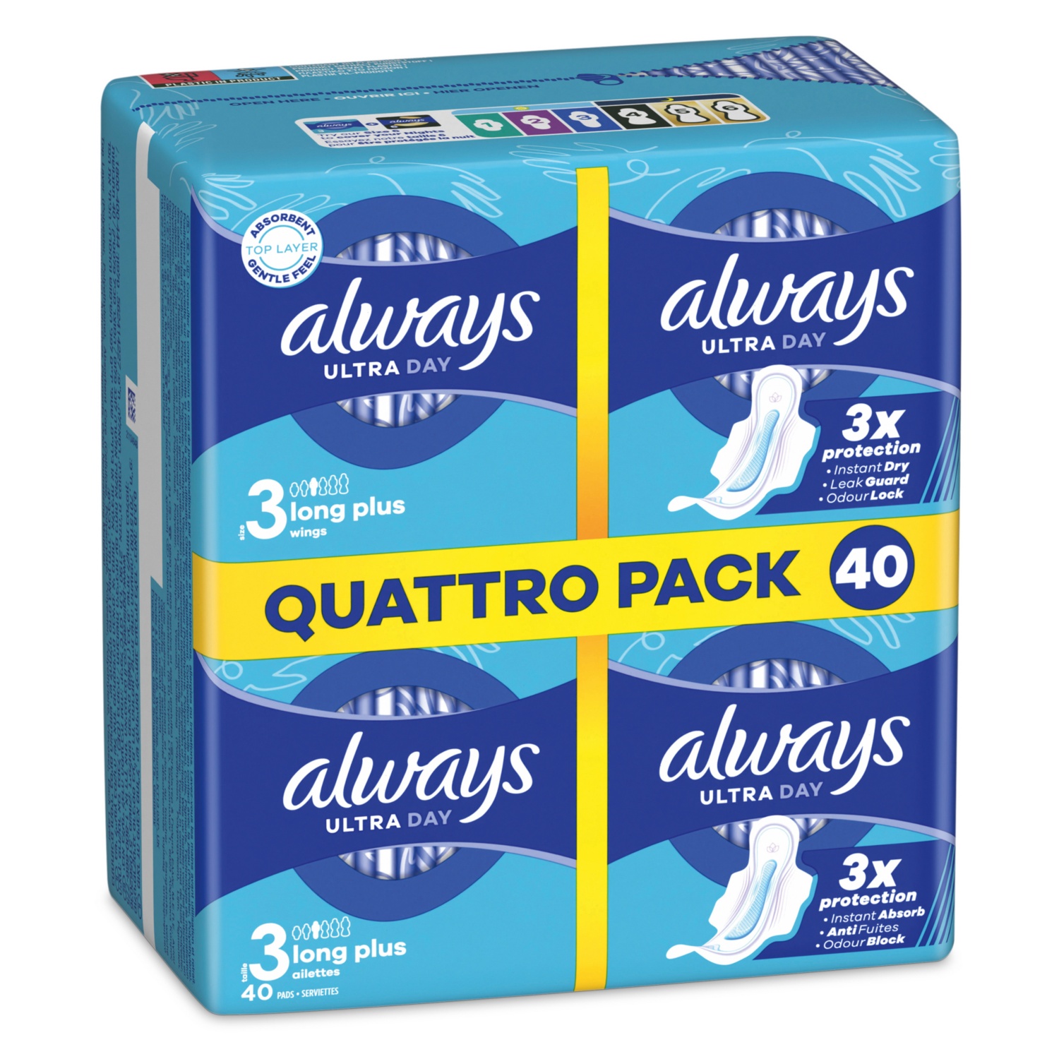 ALWAYS Ultra Binden Quattro, Long Plus Flügel | HOFER