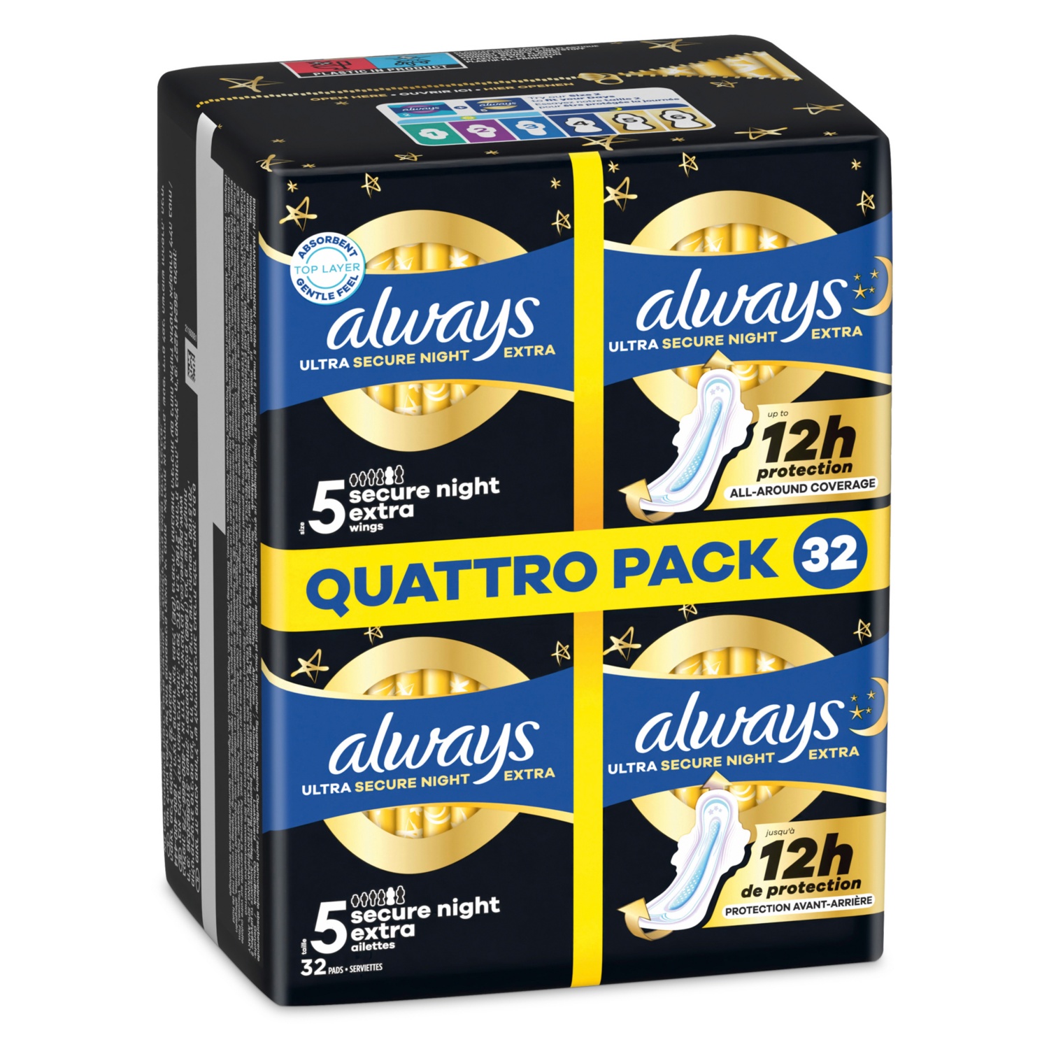 ALWAYS Ultra Binden Quattro, Secure Night Extra | HOFER