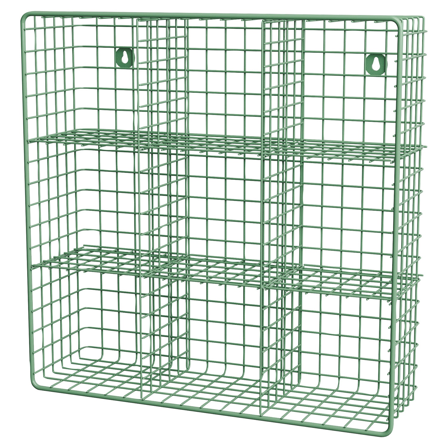 HOME CREATION Metalldraht Regal Sortiment, grün, 9 Quadrate | ALDI SÜD
