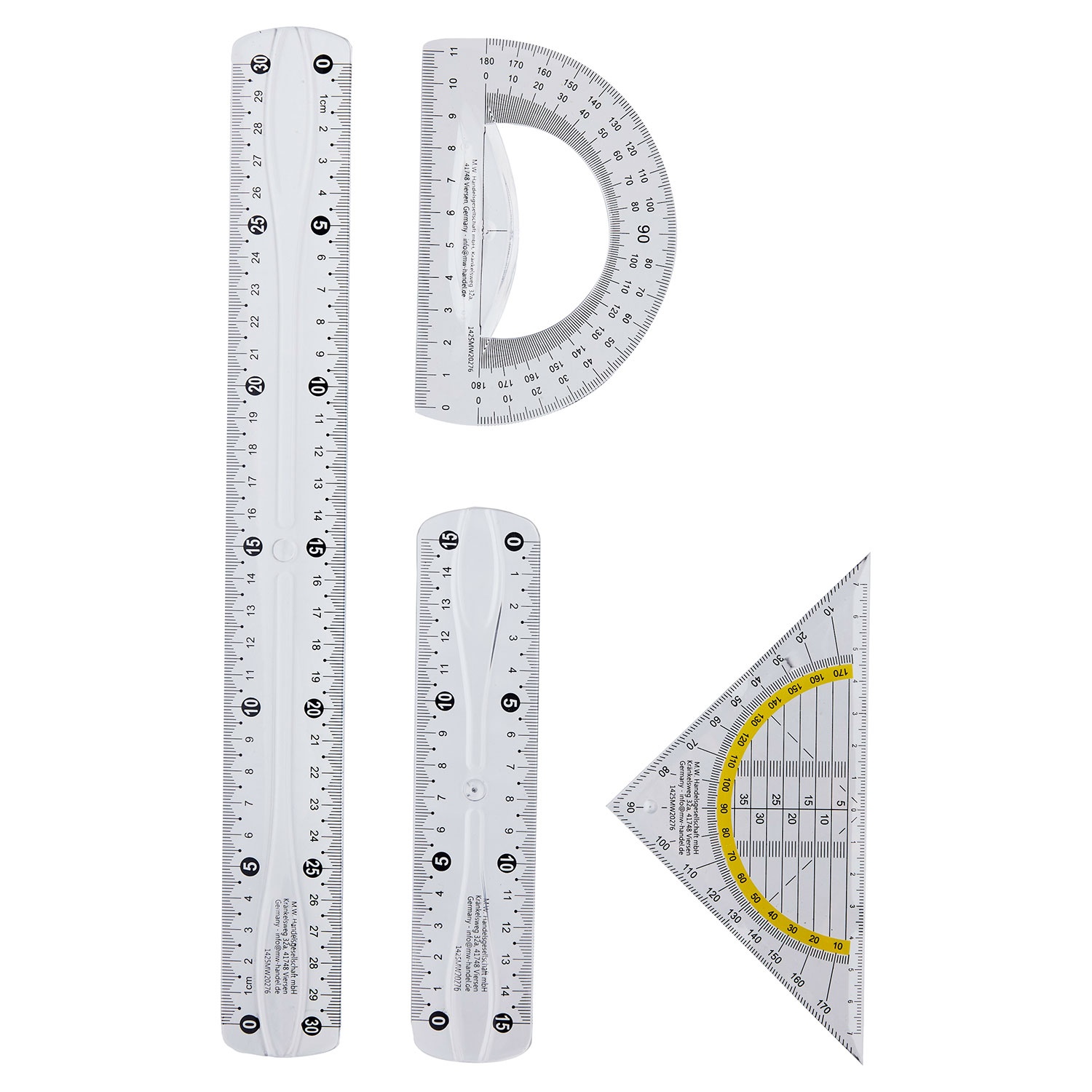 EXPERTIZ Geometrie Sortiment, transparent, Geometrie-Set | ALDI SÜD