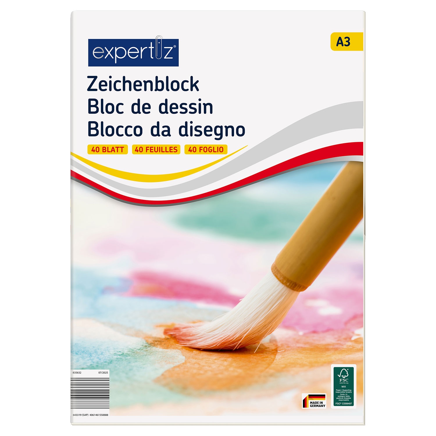EXPERTIZ Zeichenblock A3, Pinsel | ALDI SÜD