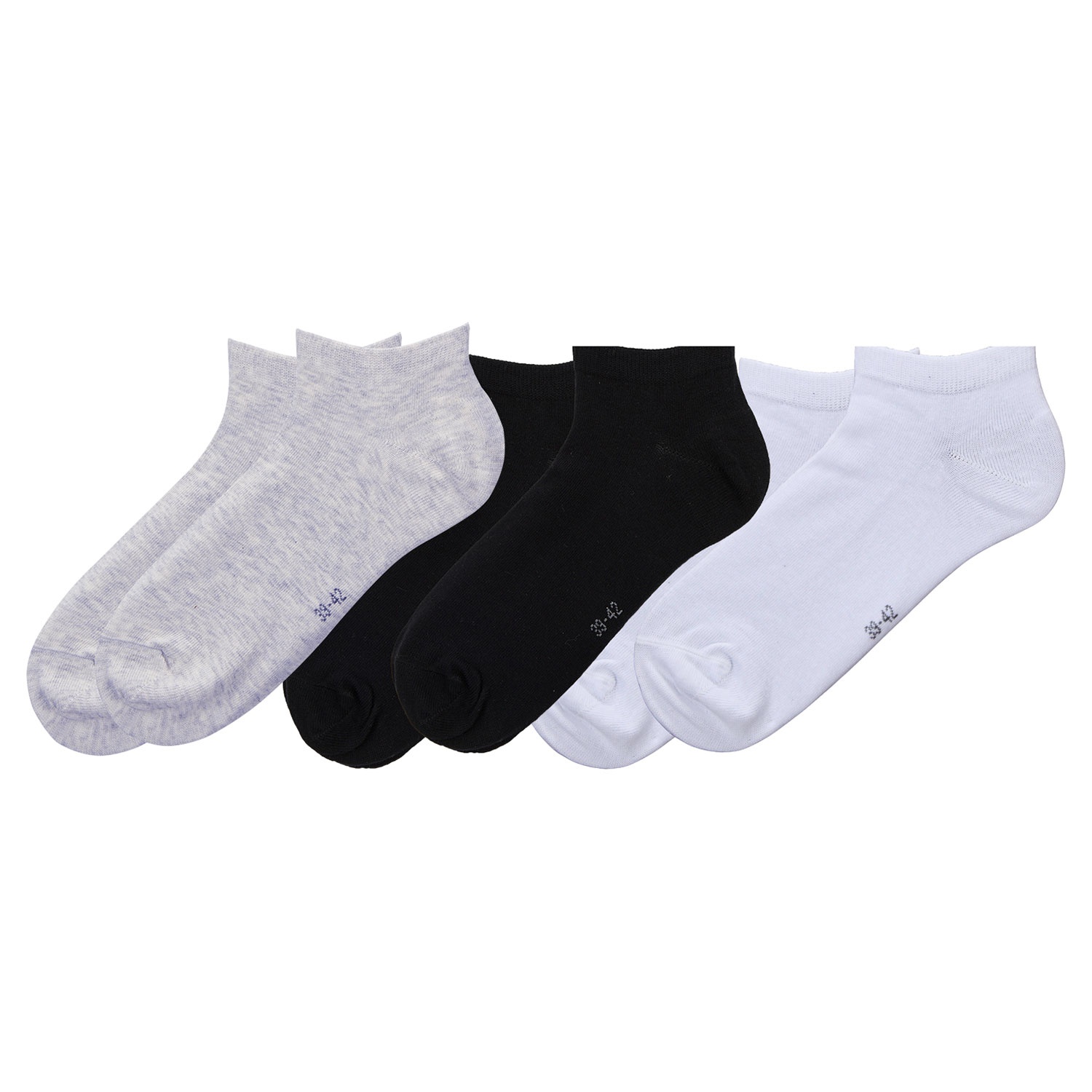 UP2FASHION BASICS Damen-/Herren Socken 3er-Pack, wh/gy/bk, 35/38 | ALDI SÜD