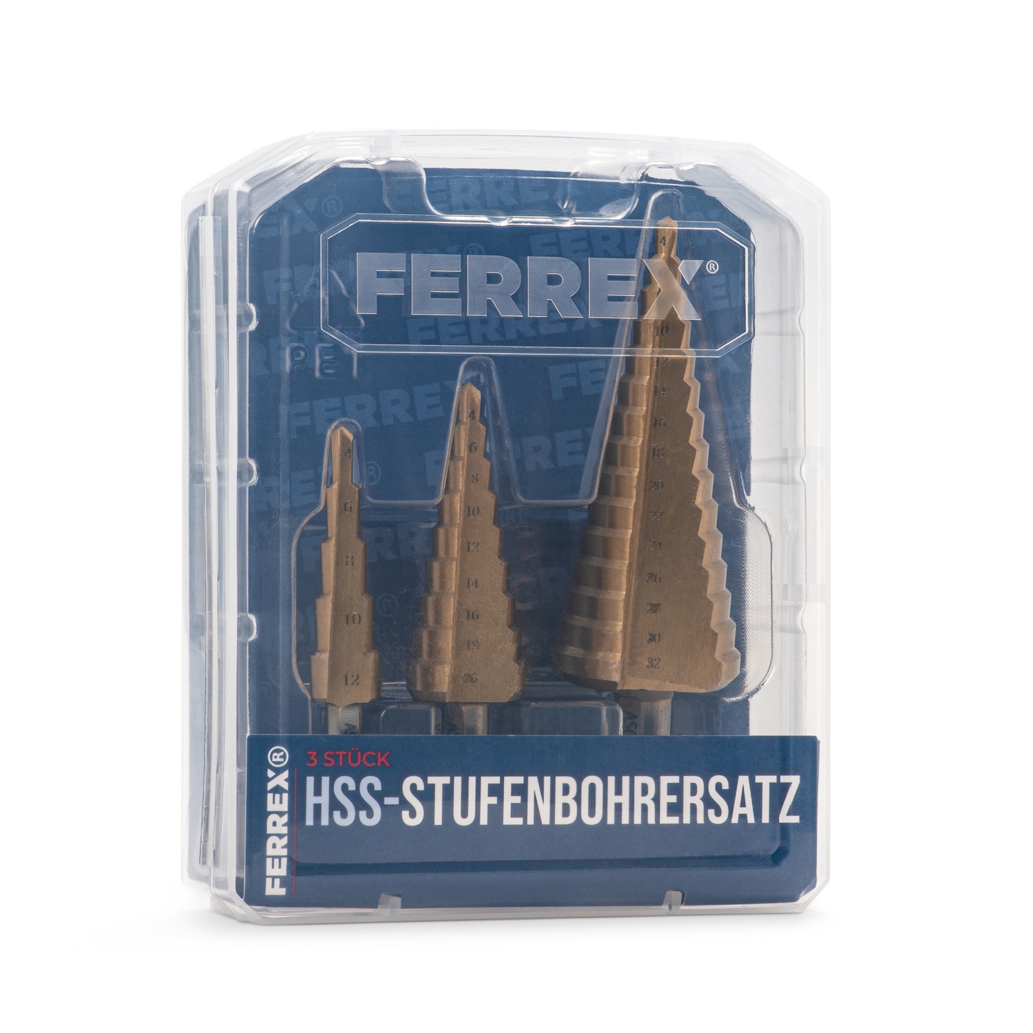 FERREX Spezialbohrer Sets, sortiert , Stufenbohrer 3-teilig | HOFER
