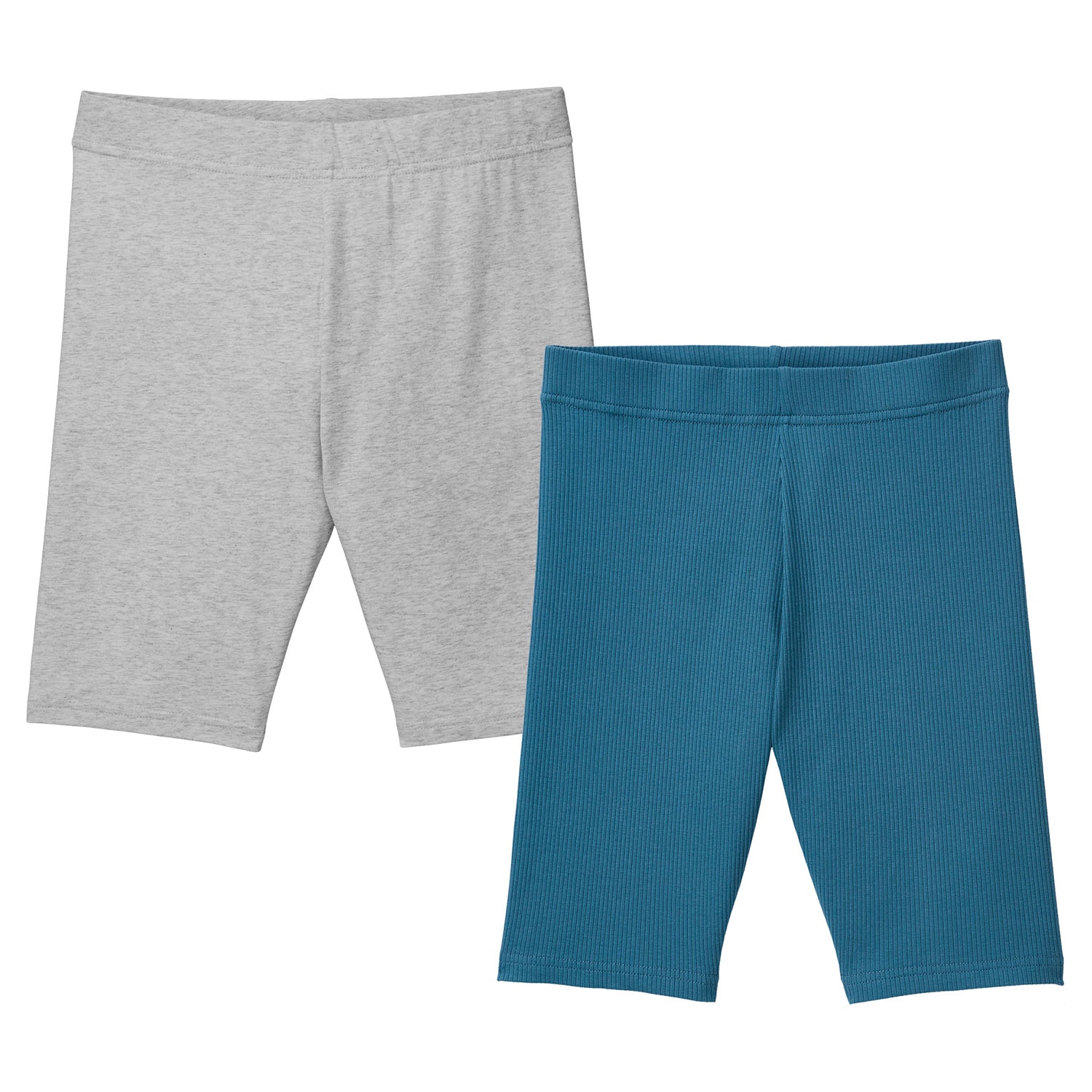 UP2FASHION BASICS Damen Radlershorts, 2er, grau/blau, L 44/46 | ALDI SÜD