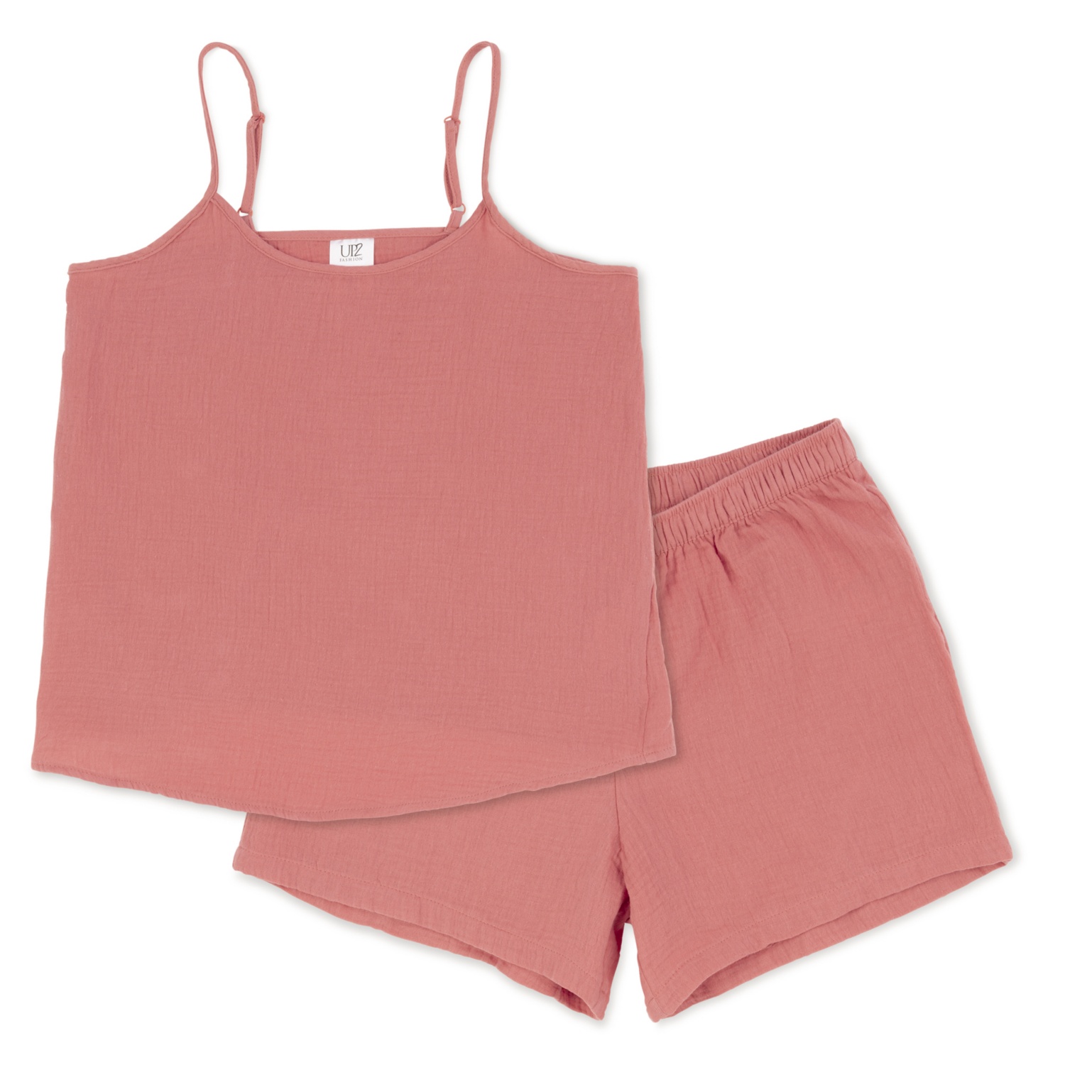 UP 2 FASHION WOMEN Damen-Musselin-Pyjama, Rose, M 40/42 | HOFER