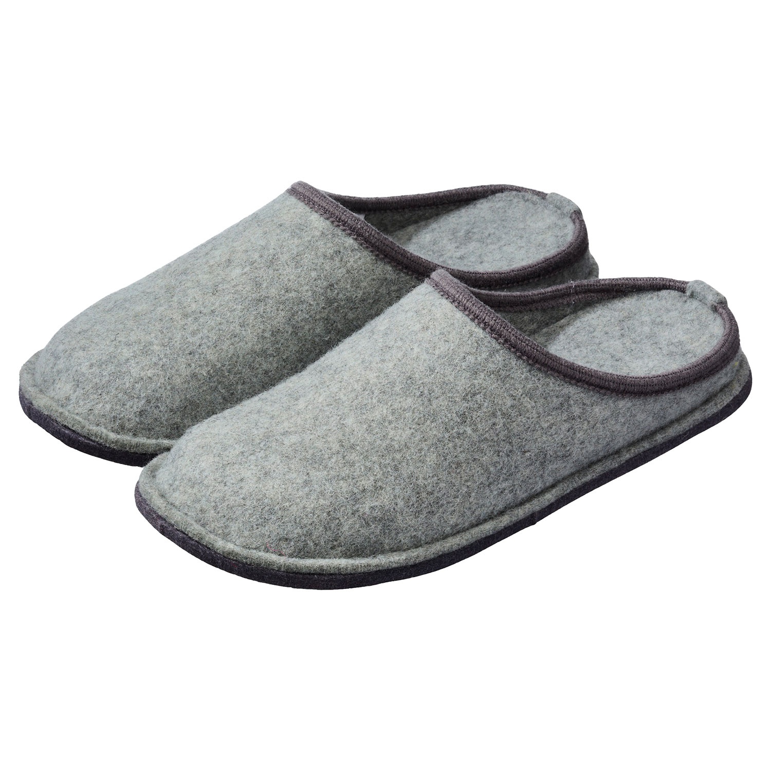 UP2FASHION BASICS Damen-/Herren-Filzpantoffeln, grau, 40 | ALDI SÜD