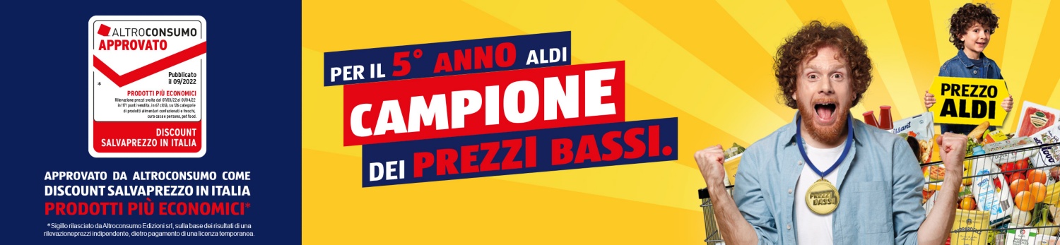 Per il 5° anno siamo campioni dei prezzi bassi