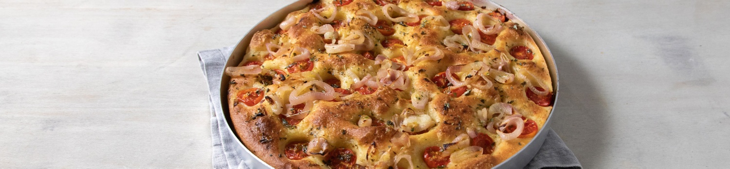 Focaccia con scalogno e pomodorini | ALDI