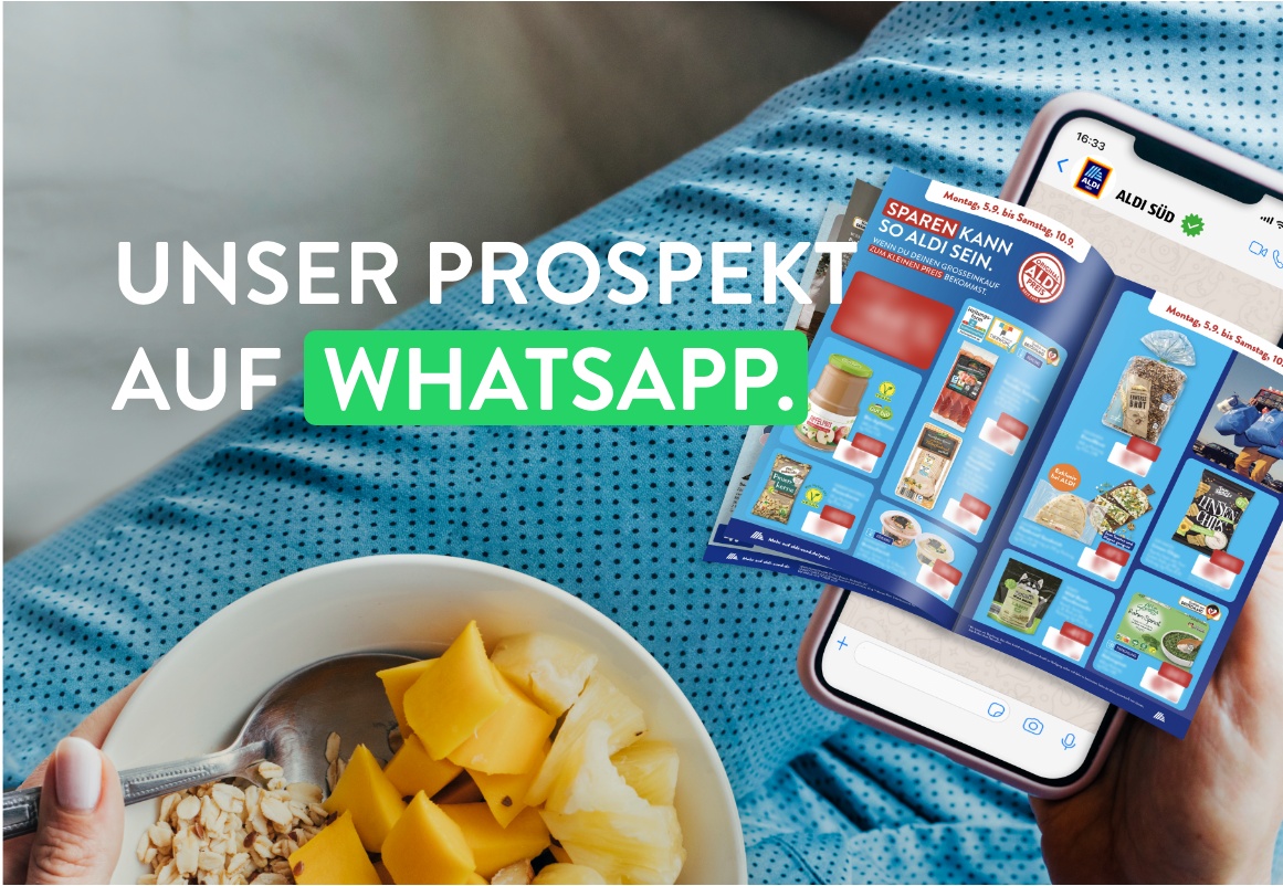 ALDI SÜD Prospekt per WhatsApp erhalten - so geht's! | ALDI SÜD