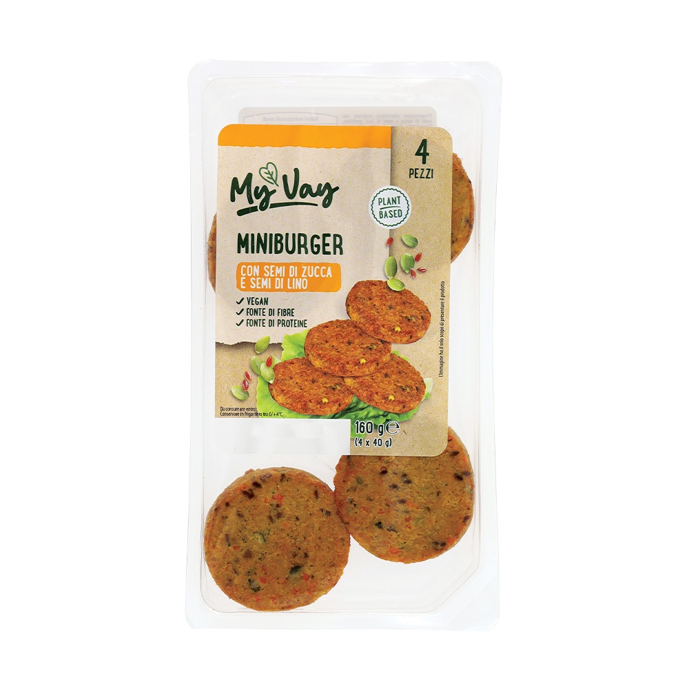 Miniburger vegani con semi MyVay