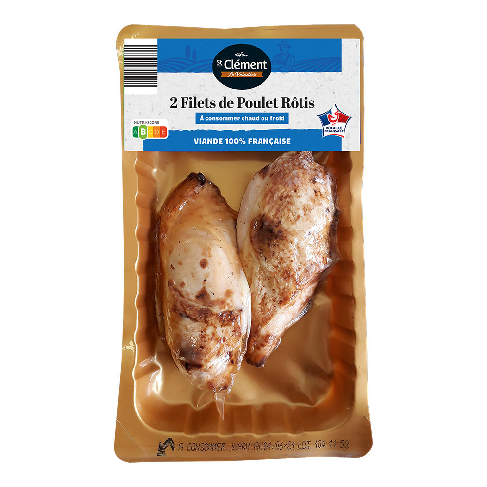 ST-CLÉMENT LE VOLAILLER® 2 filet de poulet rôtis 2 filet de poulet rôtis