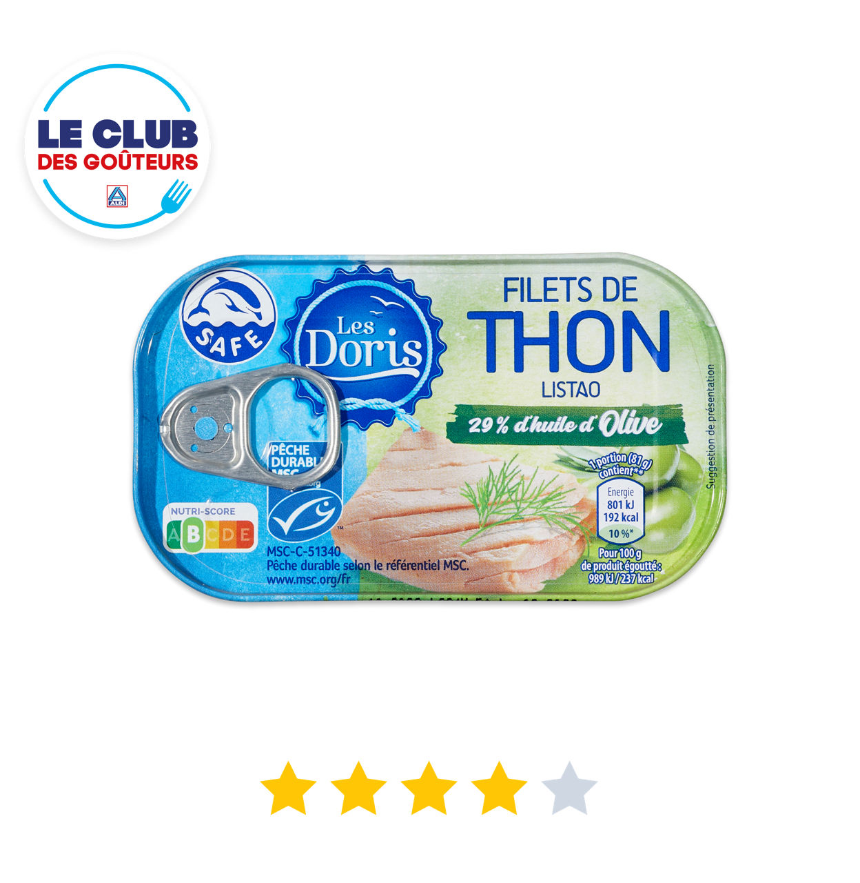 LES DORIS® FILETS DE THON Filets de thon