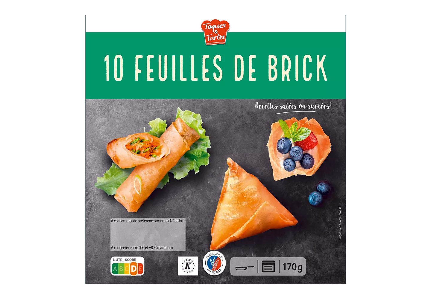 DAYLICIOUS® 10 feuilles de brick 10 feuilles de brick