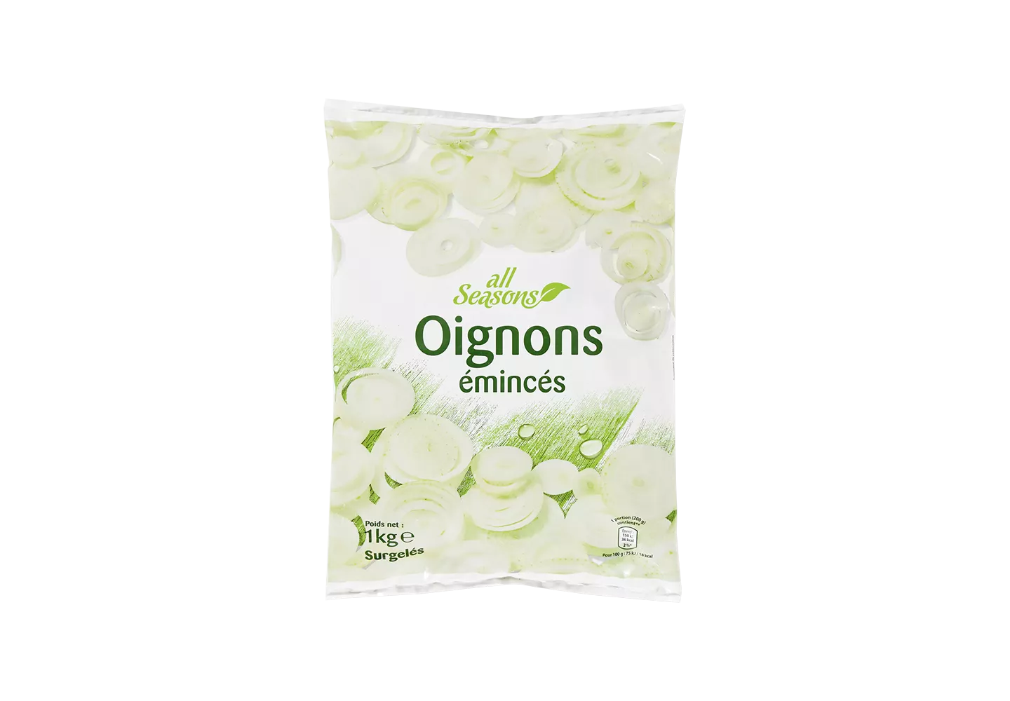 ALL SEASONS® Oignons émincés Oignons émincés