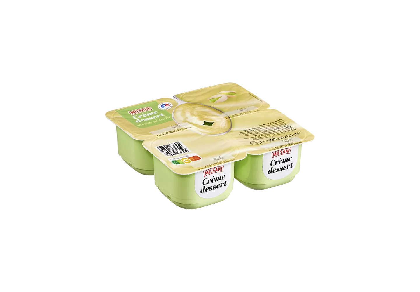 MILSANI® Crème dessert pistache parliné Crème dessert pistache parliné