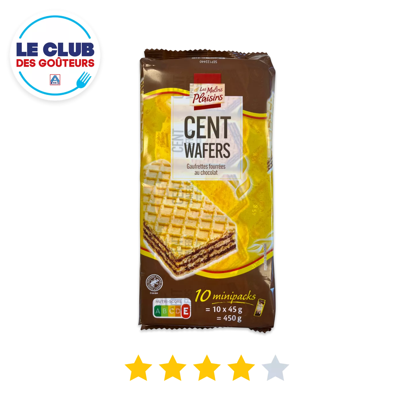 LES MALINS PLAISIRS® GAUFRETTES CENT WAFERS FOURRÉES AU CHOCOLAT ...