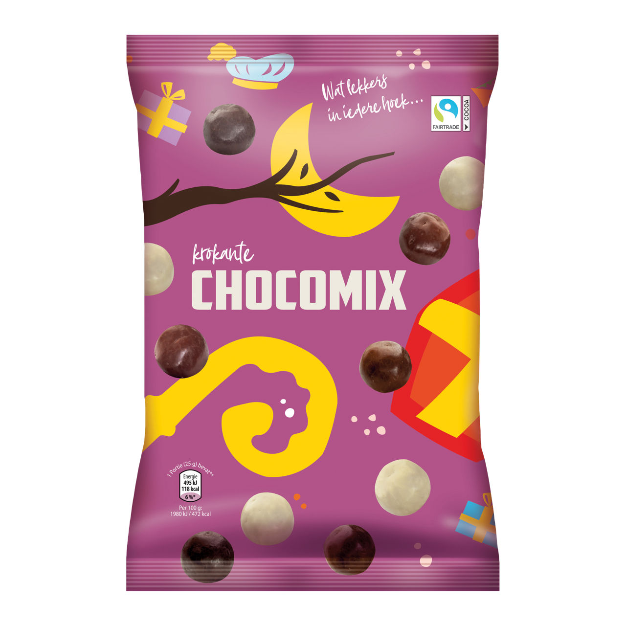 Krokante chocomix