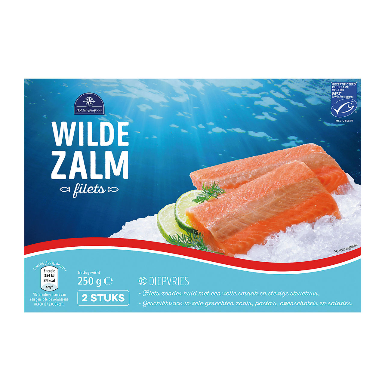 Golden seafood Wilde zalm