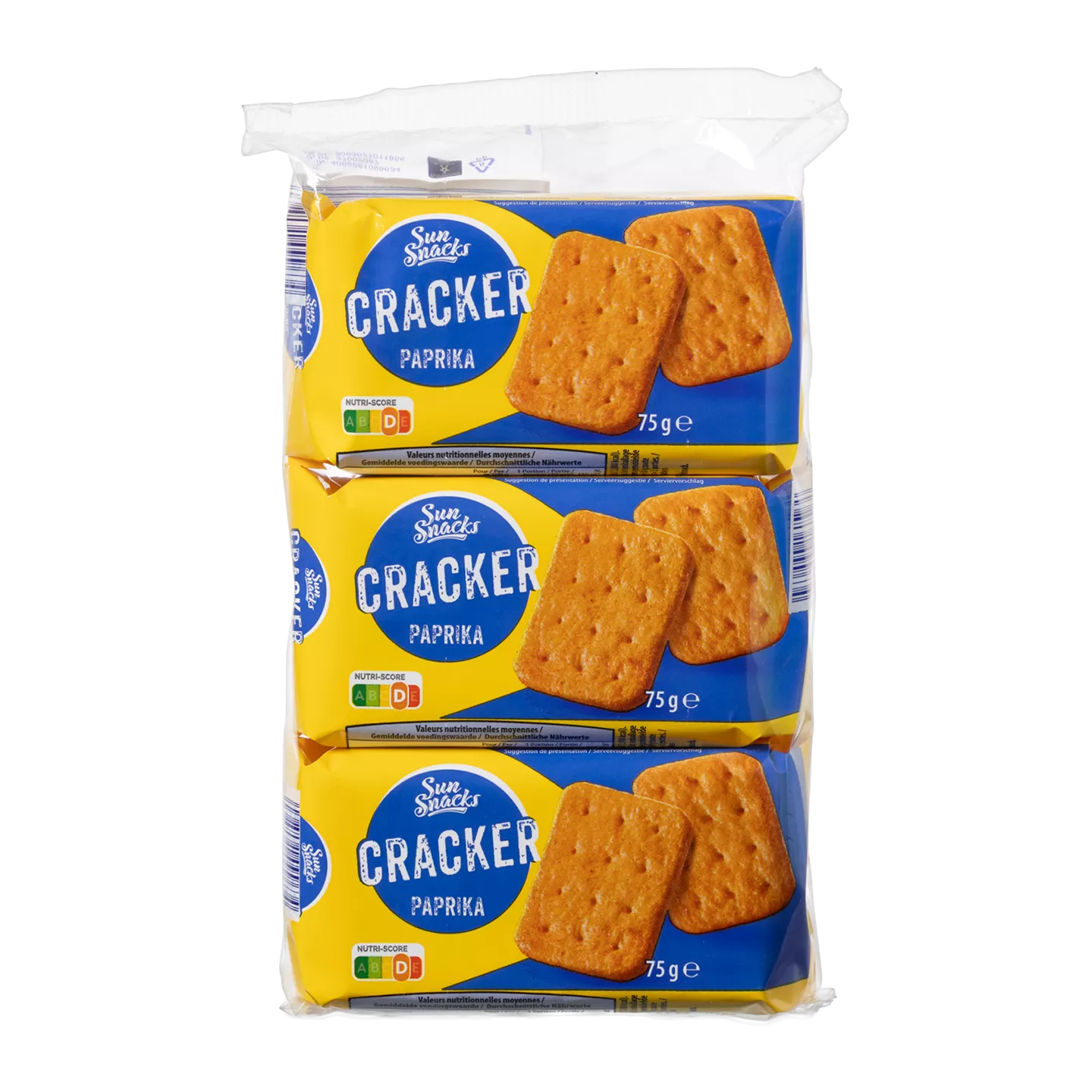 SUN SNACKS 3-pack crackers Crackers 75 g | ALDI