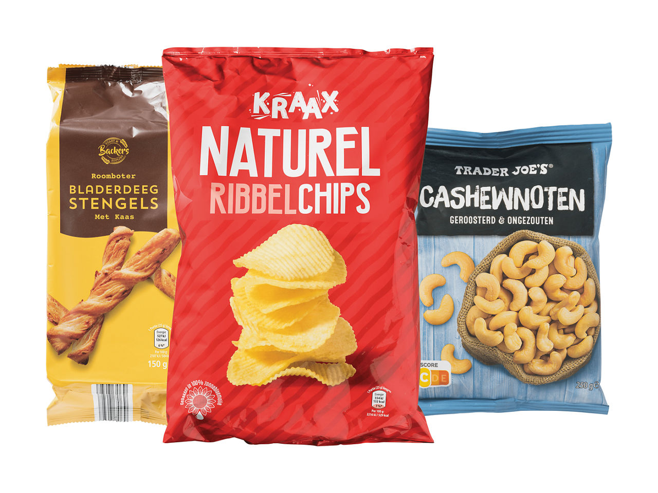 Een ruim assortiment aan goedkope Chips & Noten. | ALDI