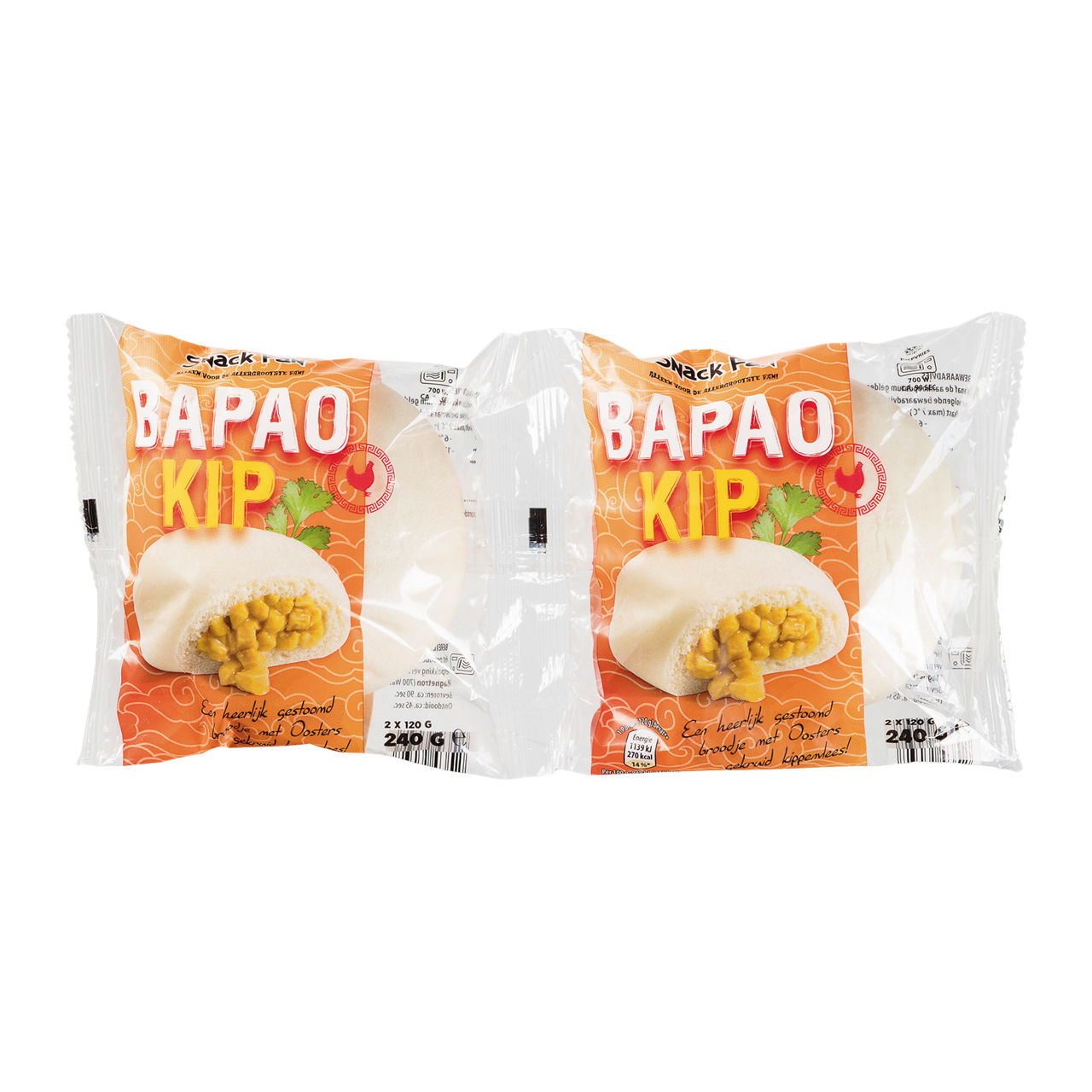 Snack fan 2-pack bapao kip