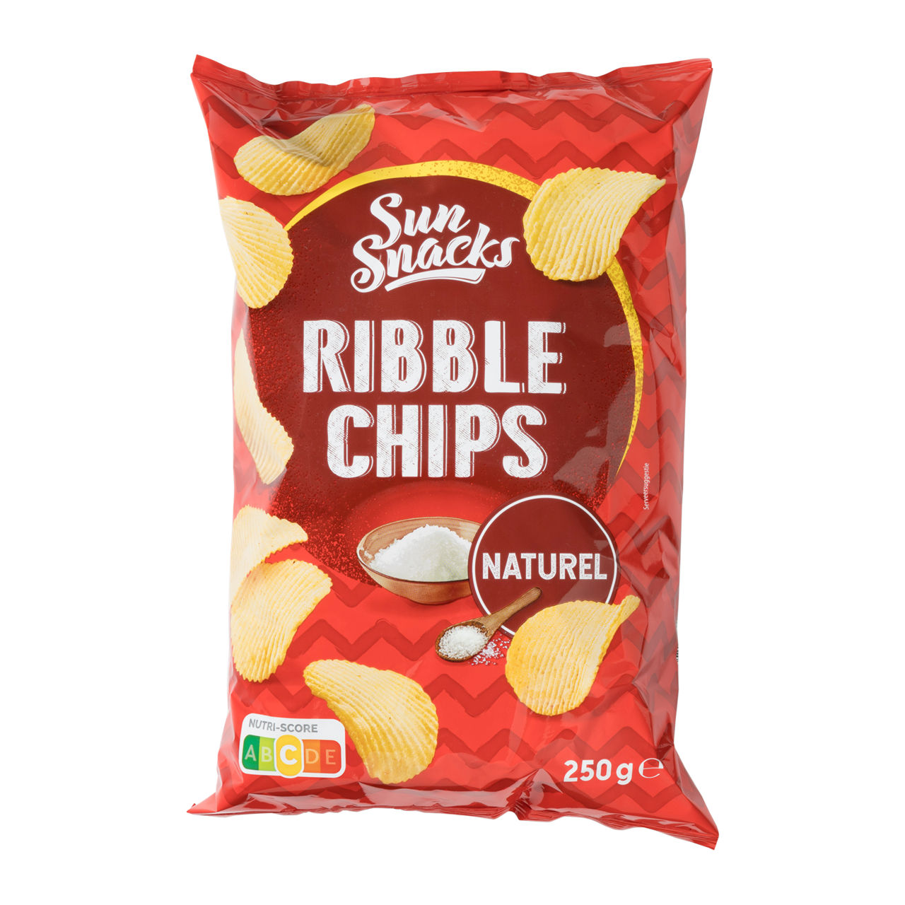 Sun snacks Ribbelchips naturel