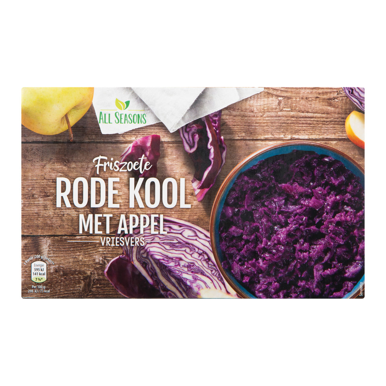 All seasons Rode kool met appel