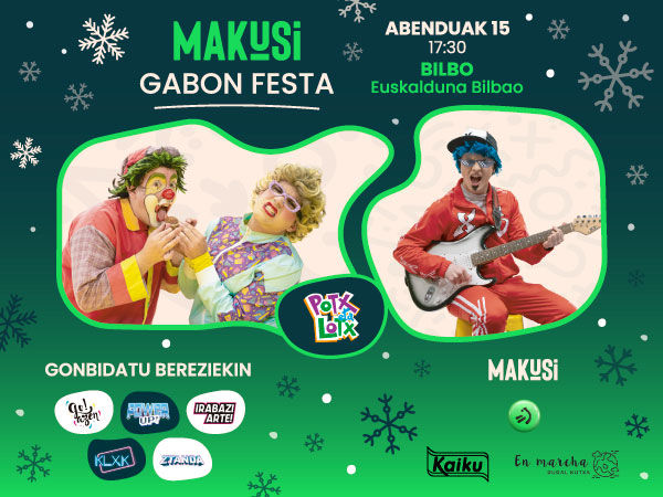 MAKUSI Gabon Festa Bilbon sarreren zozketa IRABAZLEAK