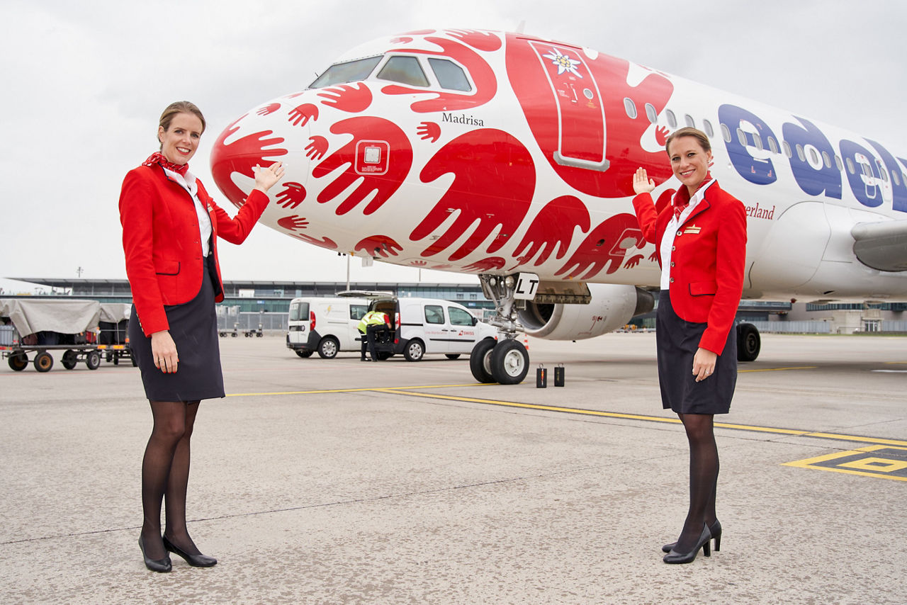 help alliance Flugzeugbemalung | Edelweiss