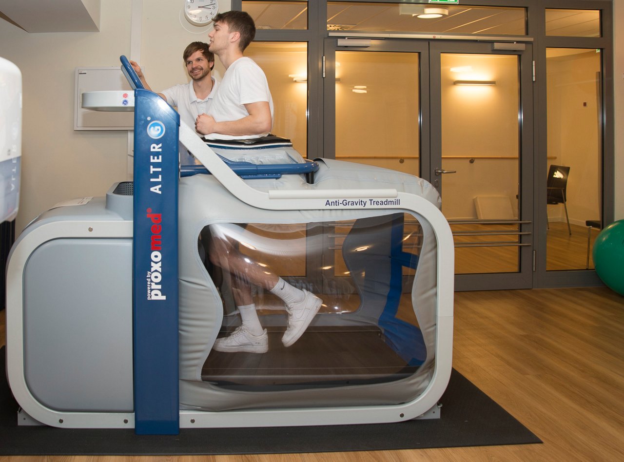 Schwerelos Laufband - Alter-G | Helios ENDO Rehazentrum Hamburg