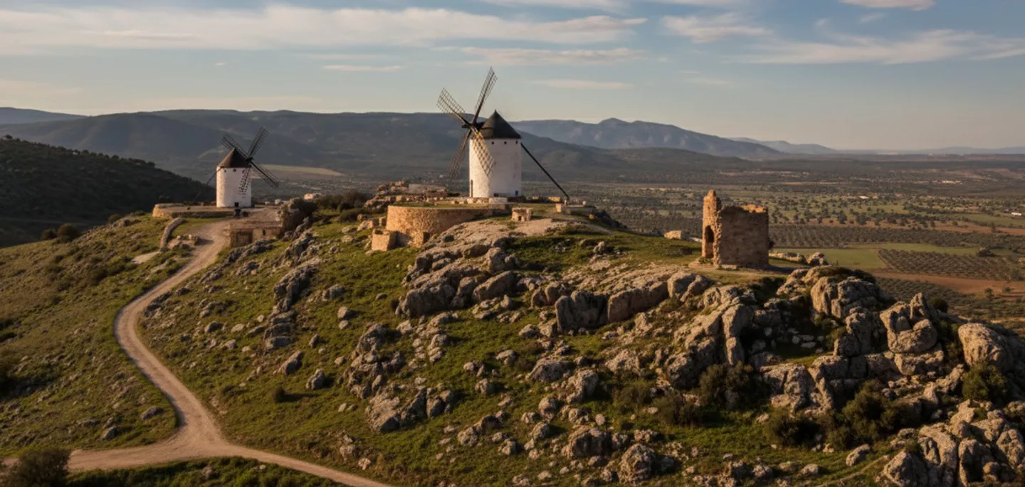 Molinos de viento de Los Yébenes (Crestería Molinera) | Web oficial de ...