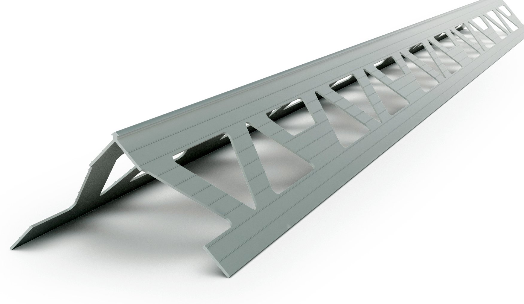 Profilé d’angle en PVC blanc