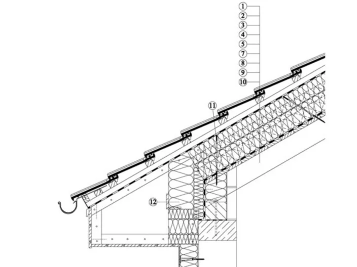 CAD detaily zateplení šikmé střechy | Knauf.com