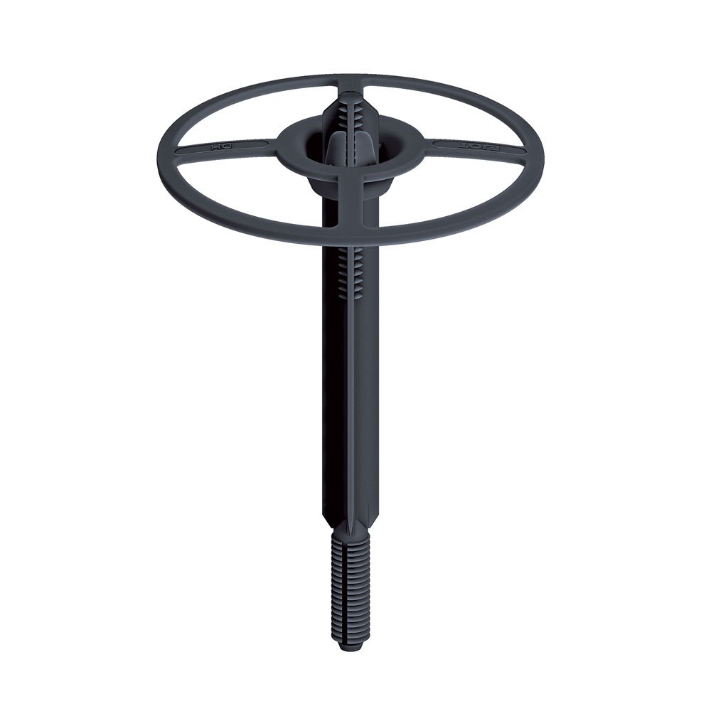 Support pour matériaux isolants en 2 parties (rondelle/tige)