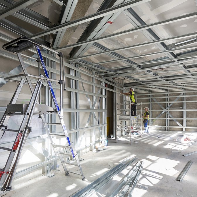 Cloison : cloison de distribution, separation & grande hauteur – Knauf