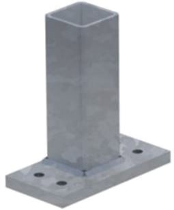 SFS Parapet Post Slim Base 1000mm