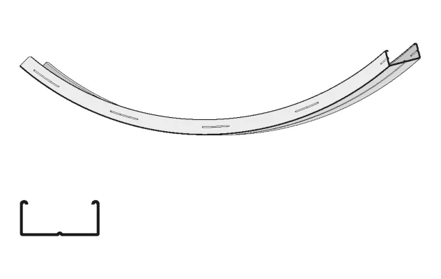 CD-Profil 60/27/06 konvex gebogen