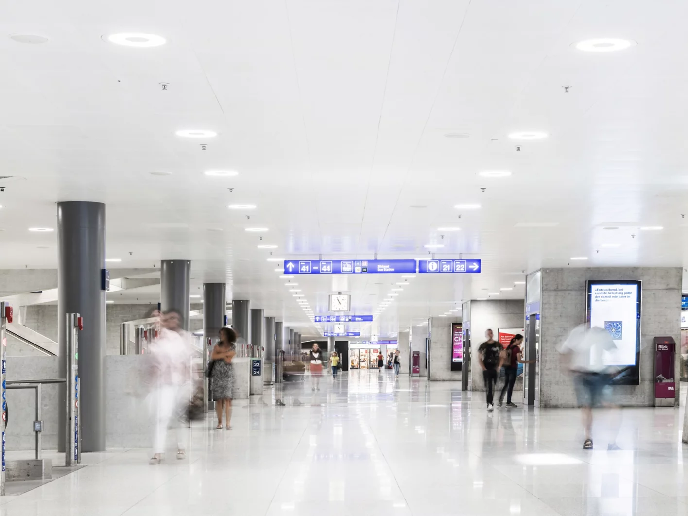 Zurich Train Station, Passage Sihlquai | Ceilings