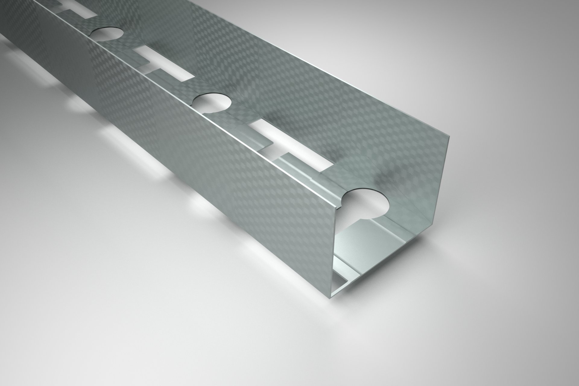 Profect Eğrisel Tavan U Profili