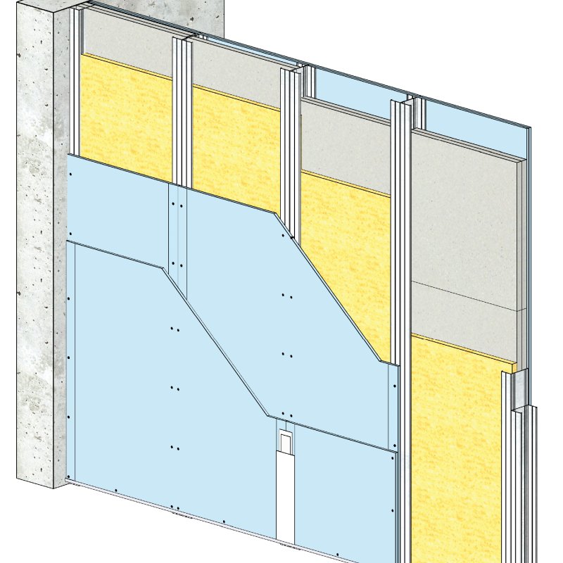 Cloison pare balle - cloisons de distribution & amenagement – Knauf