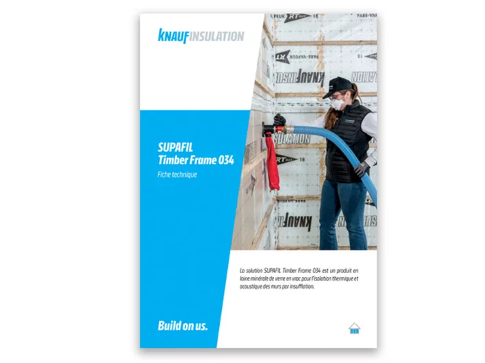Isolation thermo-acoustique des murs : SUPAFIL Timber Frame 034 | Knauf Insulation