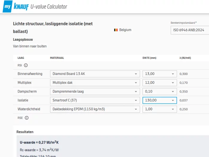 U-waarde calculator | Knauf België