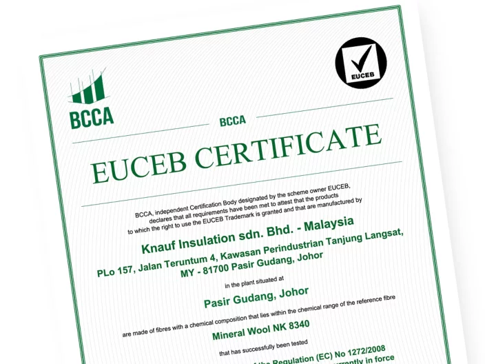 EARTHWOOL®製品認証 | Knauf.com Japan
