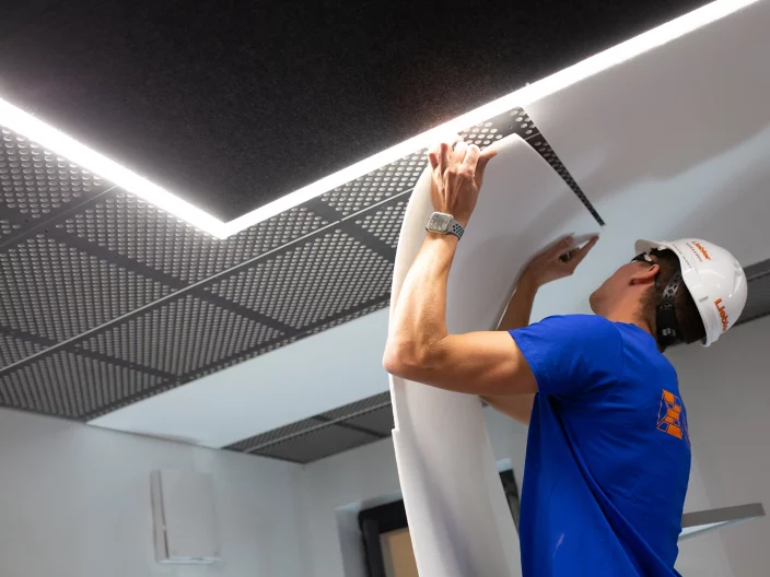 Knauf Cleaneo Klett - sichere & flexible Lösung für Raumakustik