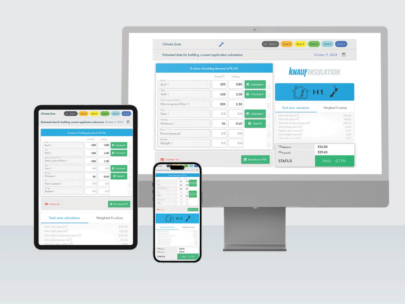 Knauf Insulation H1 Calculator