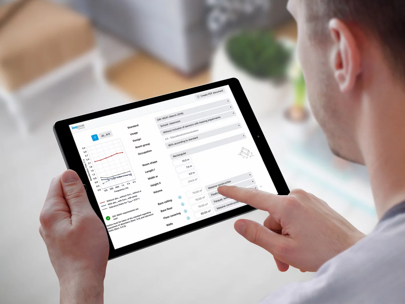 Knauf Ceiling Solutions Akustikrechner