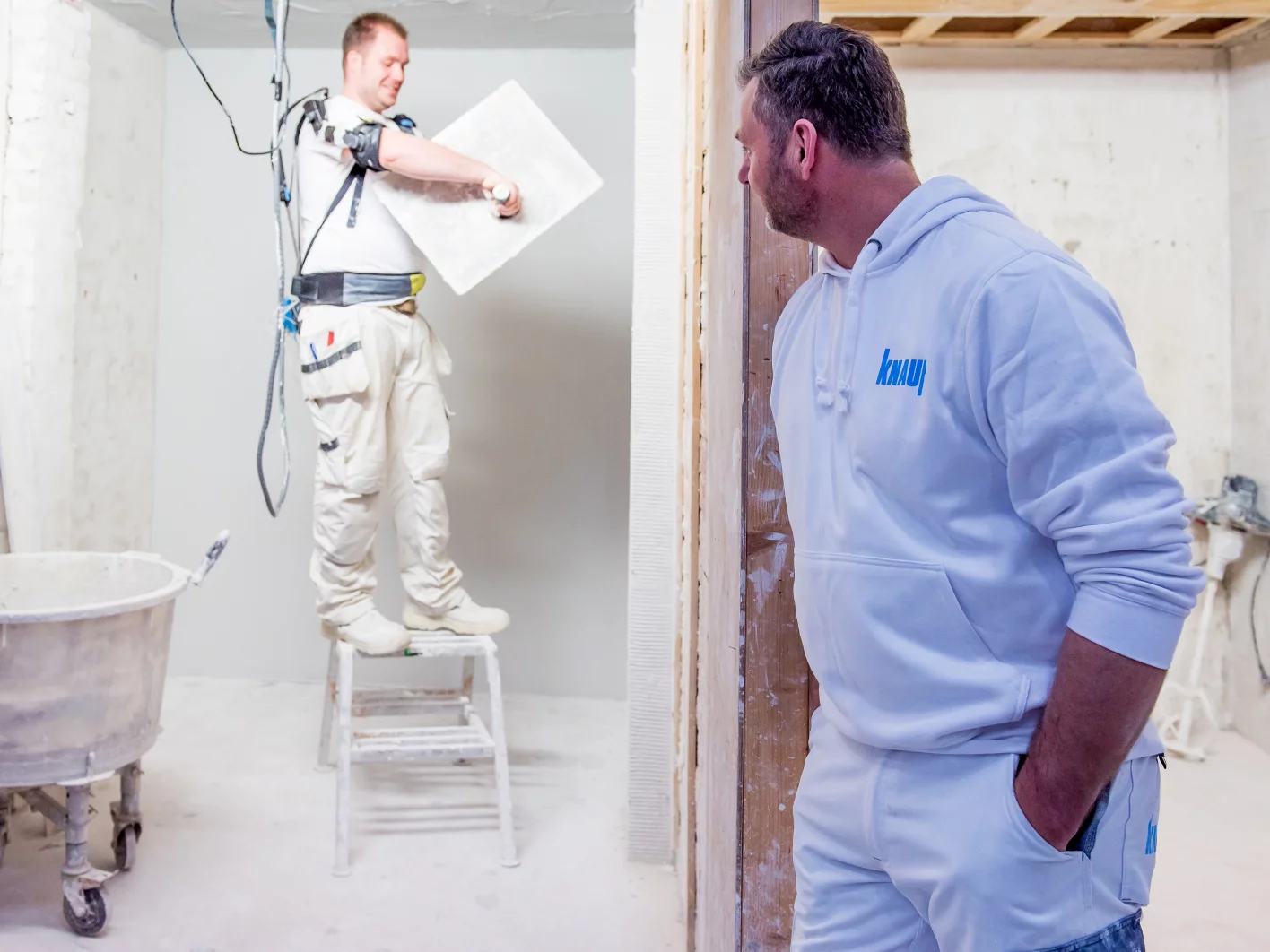 Onderzoek naar het gebruik van het exoskelet in de bouw