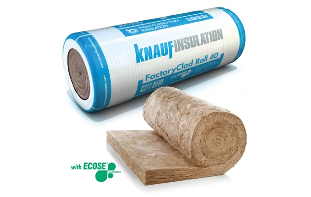 Knauf | FactoryClad Roll 40 (Uncut) Glass Mineral Wool